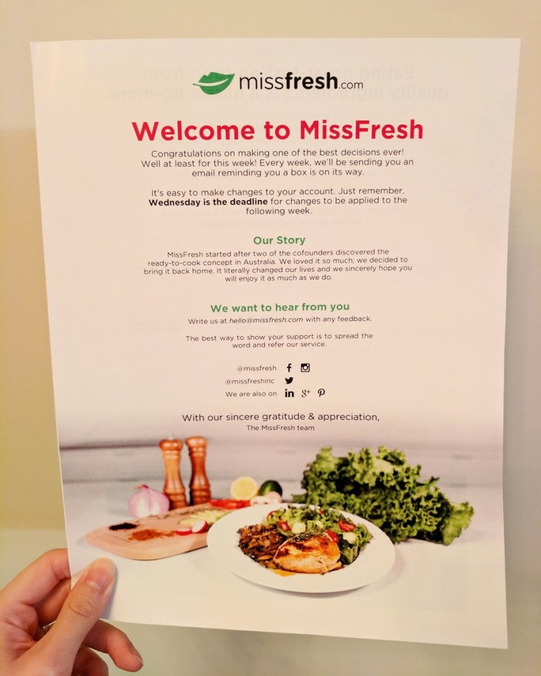 Meal Kit Box & Recipe Review: MissFresh | Fa(shion).Fi(lm).Fo(od).tography